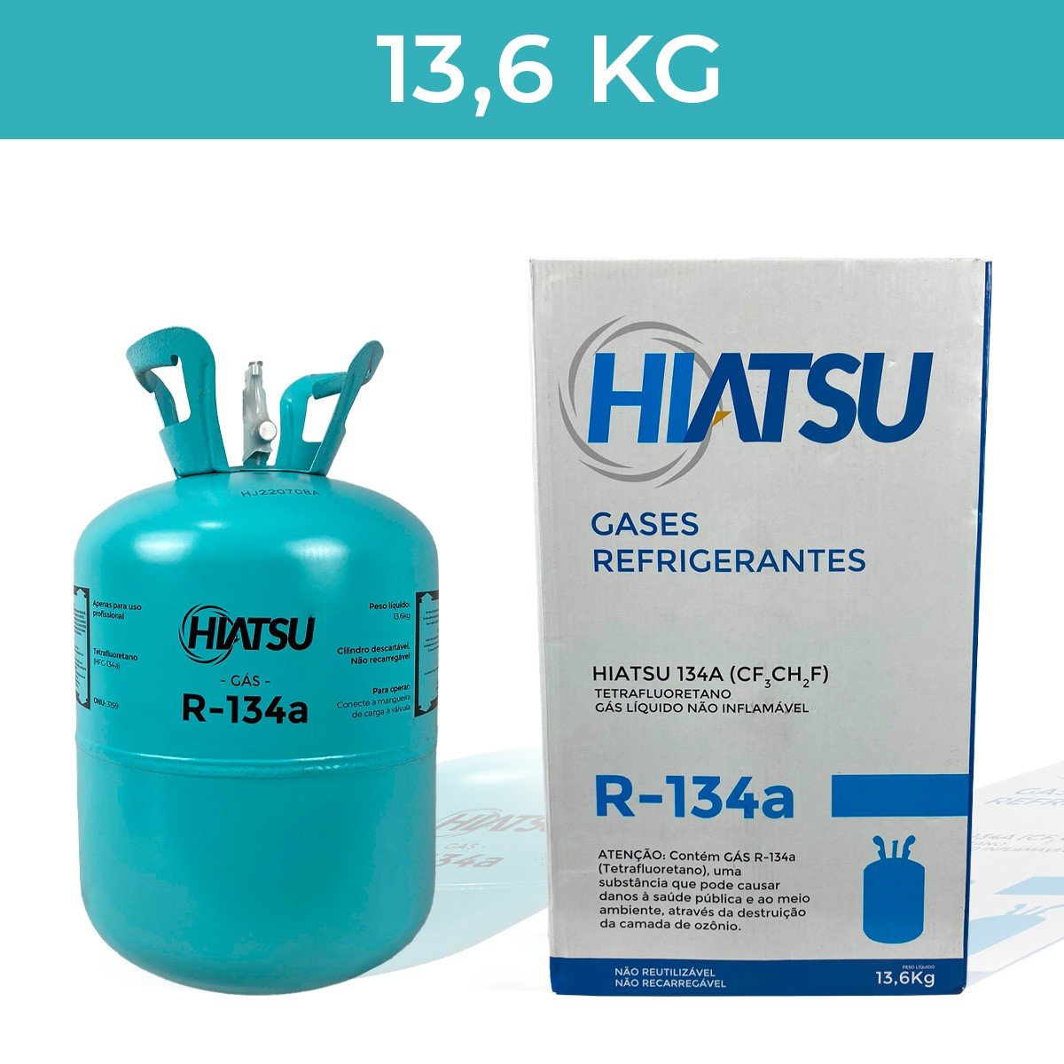 Gás Refrigerante R-134a Botija De 13,6kg - Hiatsu - Único