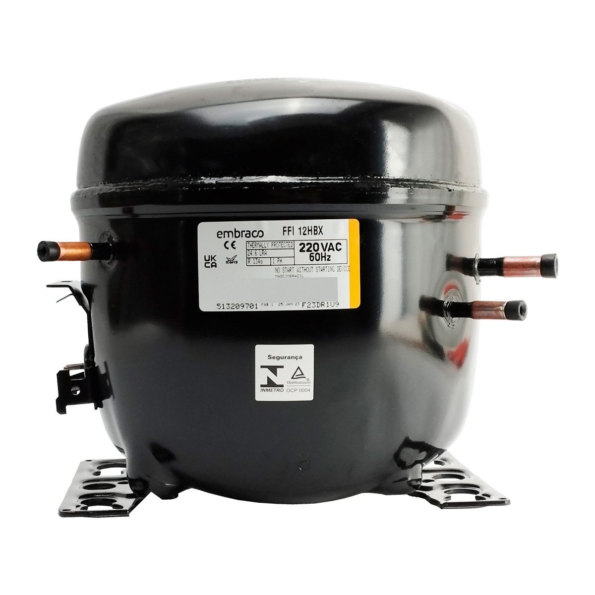 Compressor Embraco 1/3 FFI12HBX R134 220V W10393823