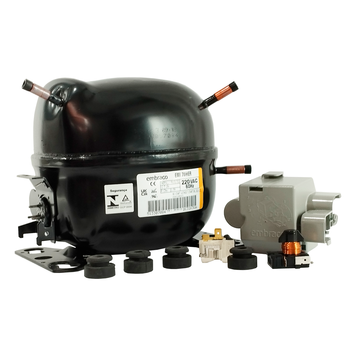 Compressor Embraco EMI70HER 1/5 R134A 220V W10393810
