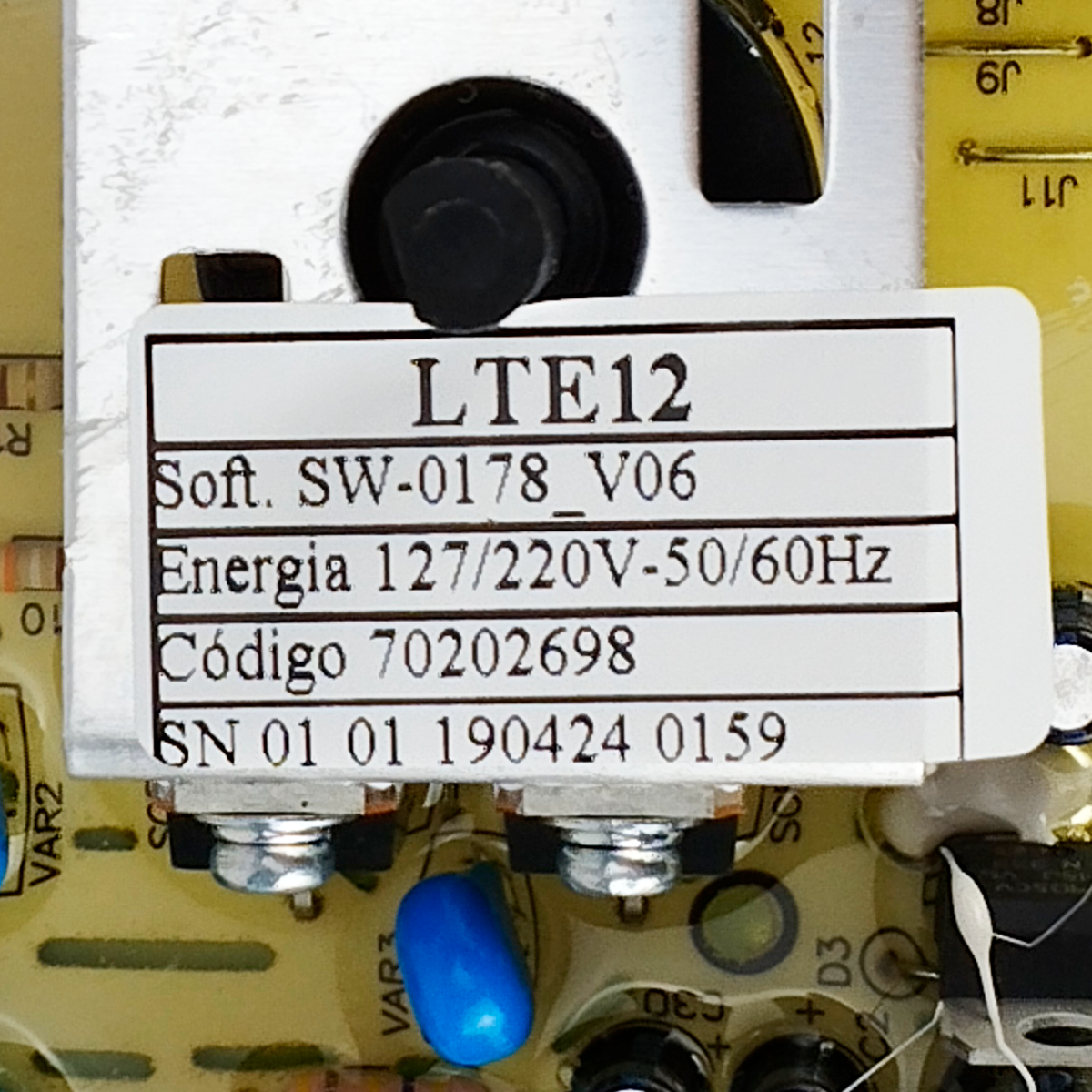 Placa Potência Lavadora LTE12 Electrolux 41026604 Original