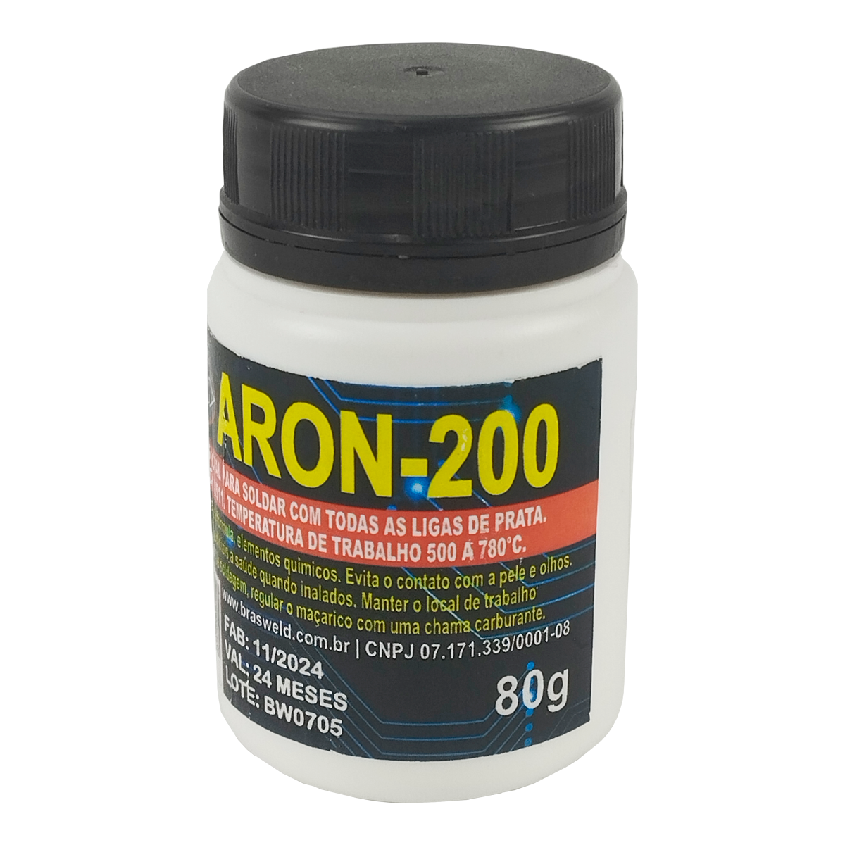 Fluxo Solda Prata 80g Aron 200